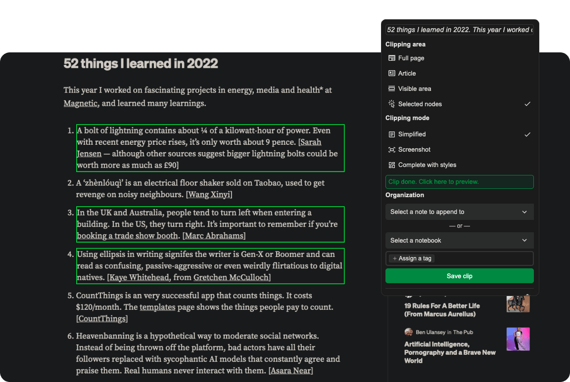 Web Clipper | Notesnook